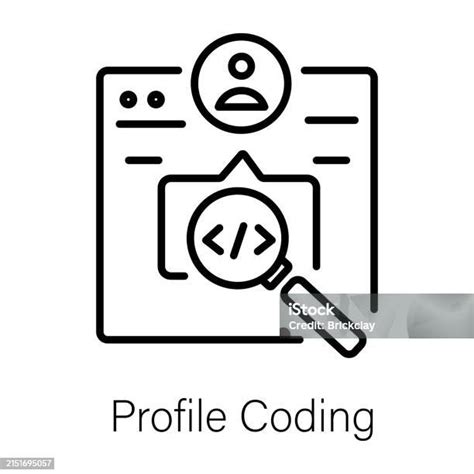 Profile Coding Stock Illustration Download Image Now Coding