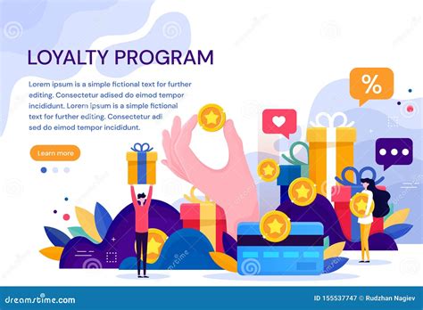 Customer Loyalty Marketing Program Returning Customer Flat Vector