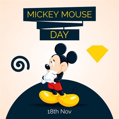 Mickey Mouse Day Template Postermywall