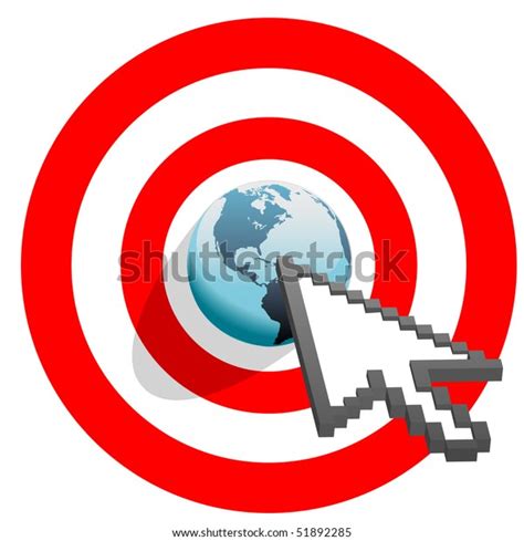 Internet Cursor Arrow Clicks On Search Stock Vector Royalty Free 51892285 Shutterstock