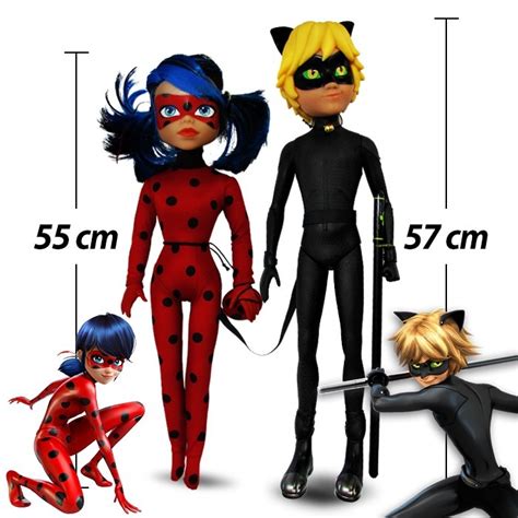Boneco Miraculous Ladybug 55cm Ou Cat Noir 57cm Baby Brink R 139 99