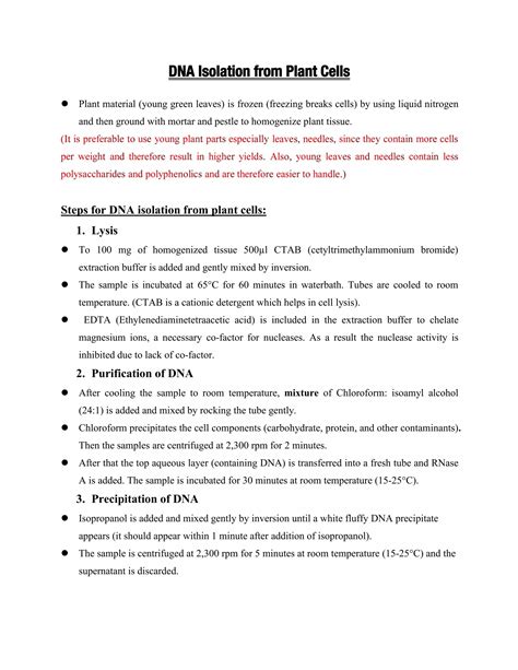 Isolation Of Dna Pdf