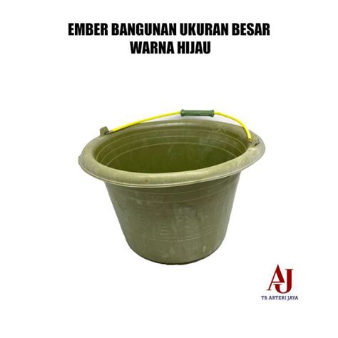 Jual Ember Plastik Hijau Ember Cor Anti Pecah Ember Bangunan Sedang