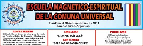 Escuela Magnético Espiritual de la Comuna Universal Extracto