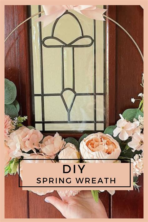 DIY Video Tutorial On How To Make A Floral Spring Wreath Diy Spring Wreath Spring Wreath