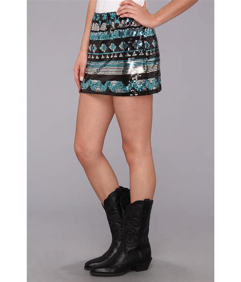 Rock And Roll Cowgirl Sequin Mini Skirt Shipped Free At Zappos