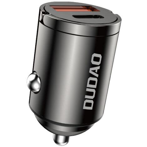 Mini Caricabatteria Da Auto Per Presa Accendisigari 48W QC PD Nero