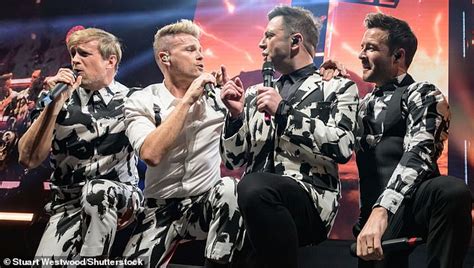 Westlife Perform At Their Sold Out Gig In Glasgow During Their Wild