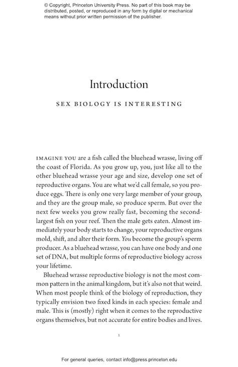 Sex Is A Spectrum Princeton University Press