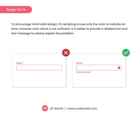 Design Tip Use Visual Indication And Text Message To Explain