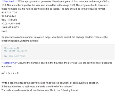 Solved Exercise 1 Write A Program That Generates N Chegg