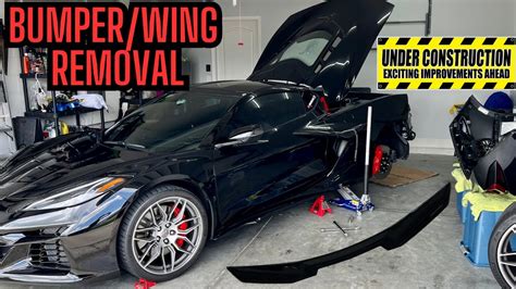 C8 Corvette Rear Bumper Removal