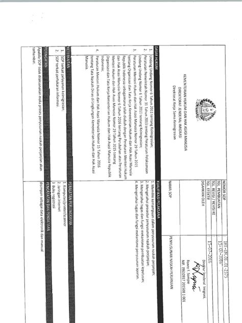 Sop Penyusunan Perjanjian Kerja Sama Pdf