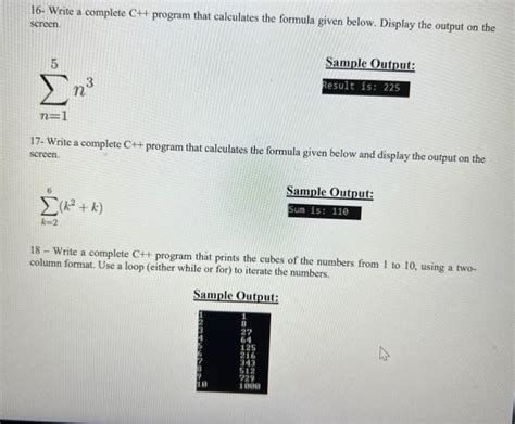 Solved 16 Write A Complete C Program That Calculates The