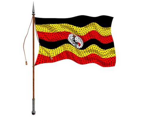 Premium Photo National Flag Of Uganda Background With Flag Of Uganda