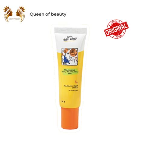 Dermies Hello Glow Radiance Night Cream 15g Krim Malam Pencerah Lazada Indonesia
