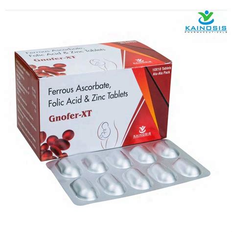 Ferrous Ascorbate Folic Acid And Zinc Tablets At ₹ 189box Ferrous Ascorbate Tablet In