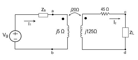 solved with the linear transformer circuit shown above