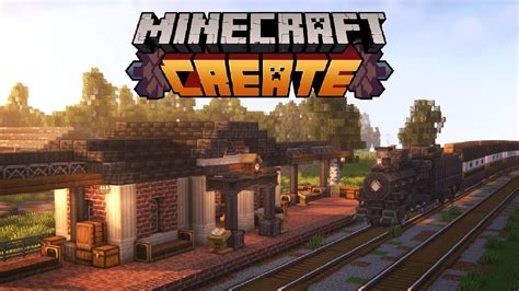 Minecraft Create Mod Train Station In 2025 Minecraft Create Minecraft City Buildings