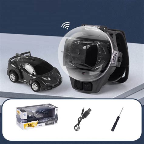 นาฬิกานาฬิกาข้อมือของเล่นขนาดเล็ก Mobil Remote Control การ์ตูน Rc รถแข่งของเล่นนาฬิกา Mobil