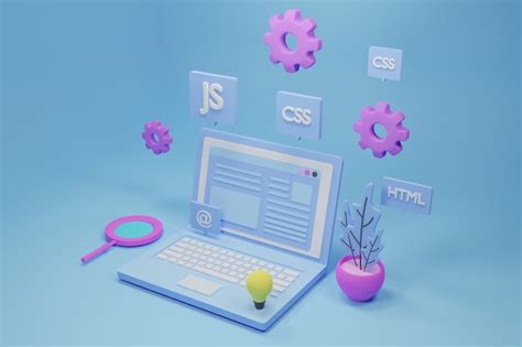 Premium Photo Software And Web Development 3d Illustration
