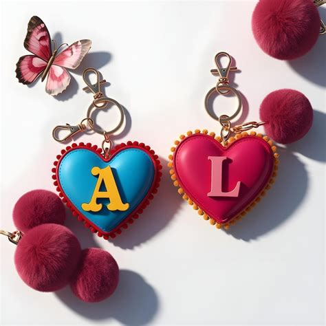 Un Corazón Con Una Letra L Y Un Corazón Con La Letra L Imagen Premium Generada Con Ia