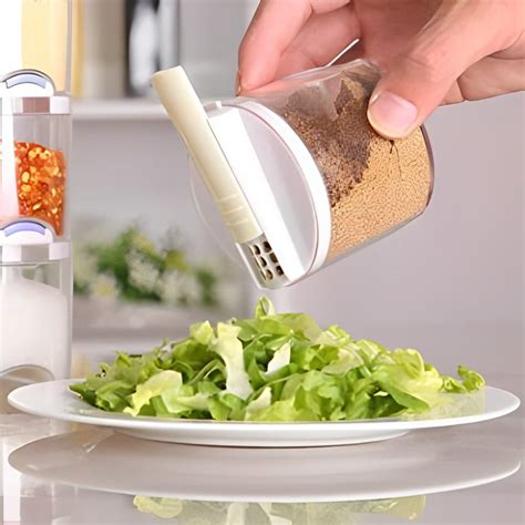 5 Pcs Stackable Spice Jars Stackable Spice Containers