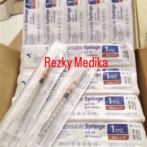 Jual Spoit Syringe Disposable Onemed 1cc 50cc Shopee Indonesia