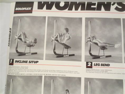 Soloflex Workout Exercise Poster Men And Women Fitness Program 26 1 2 X