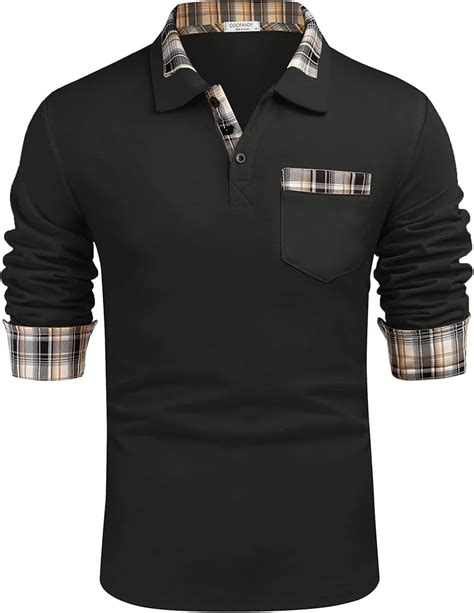 Long Sleeve Polo Checkered