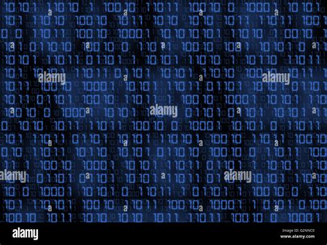 Technology Binary Background Binary Code On Dark Blue Background Stock Photo Alamy