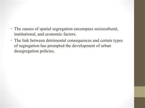 Social And Spatial Segregation Pptx Geography Science
