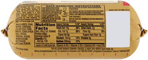 Jimmy Dean Premium Pork Hot Sausage Roll 16 Oz —