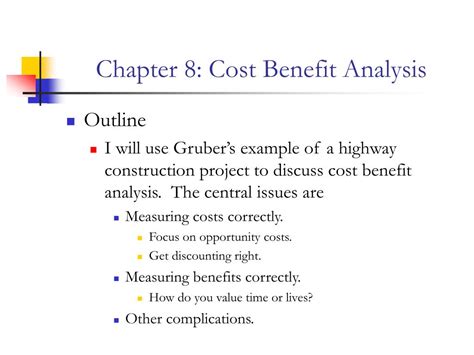 Ppt Chapter 8 Cost Benefit Analysis Powerpoint Presentation Free