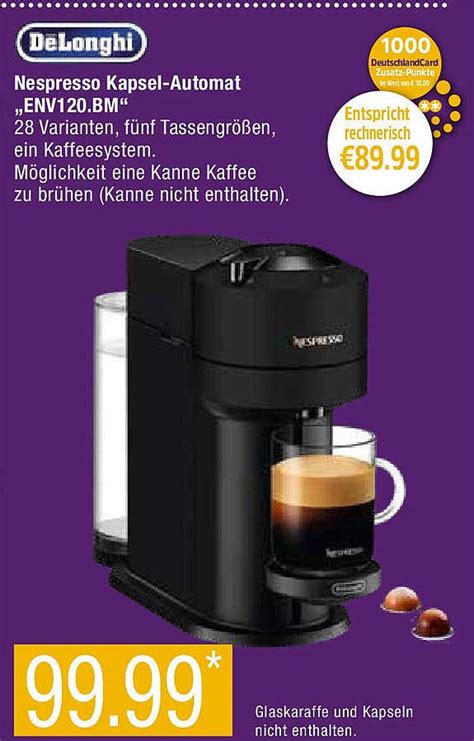 Delonghi Nespresso Kapsel-automat „env120.bm“ Angebot bei Marktkauf ...