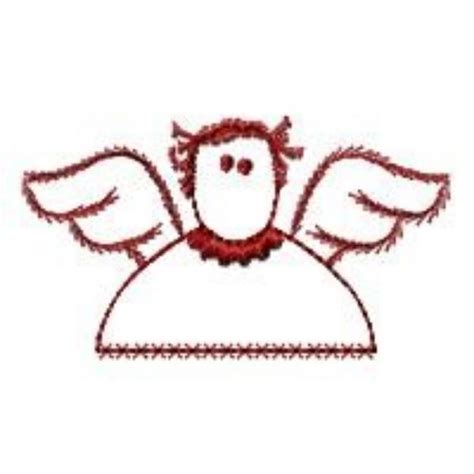 Angel Redwork Machine Embroidery Design Embroidery Library At