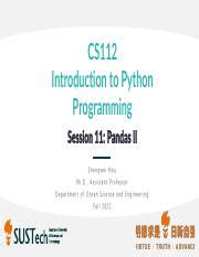A Comprehensive Guide To Pandas Series And Dataframe For Python Course Hero