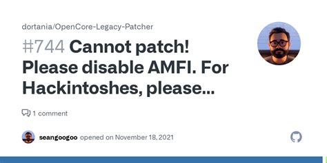 Cannot Patch Please Disable Amfi For Hackintoshes Please Add Amfi