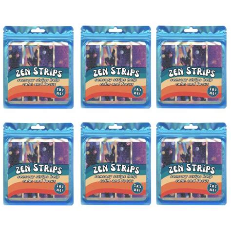 Zen Sensory Strips Bumpy Space Set Of 6