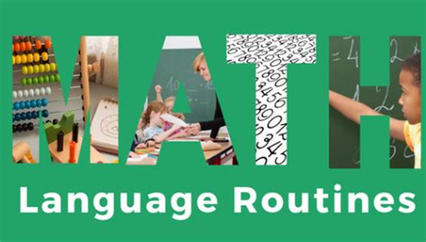 Ellevating Math Language Routines