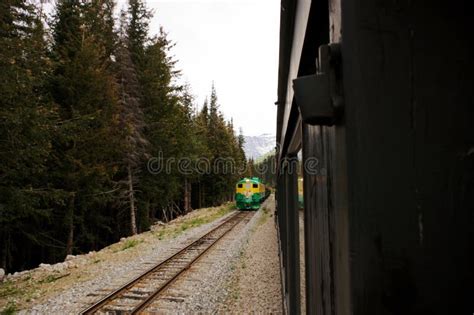 Passing Trains On The White Pass And Yukon Route Editorial Stock Image
