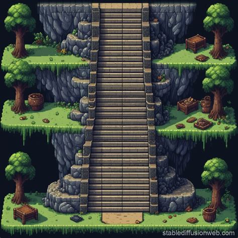 16x16px wide stair pixel art 2d for rpg game 300x300 resolution Prompts | Stable Diffusion Online