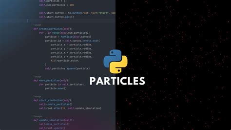 Particle Simulation Gui In Python Tkinter Particle Animation Tutorial