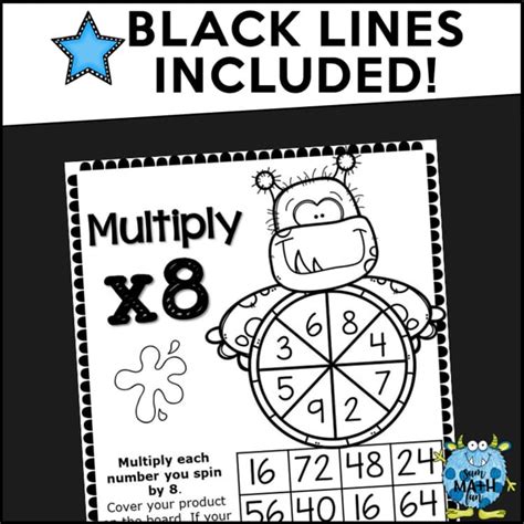 Fall Multiplication Games With Cute Monsters Non Scary Halloween Math Fun