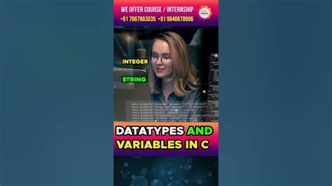 Datatypes And Variables In C Programming Cprogramming Shorts
