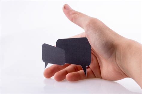 Cajas De Diálogo De Mano Foto Premium