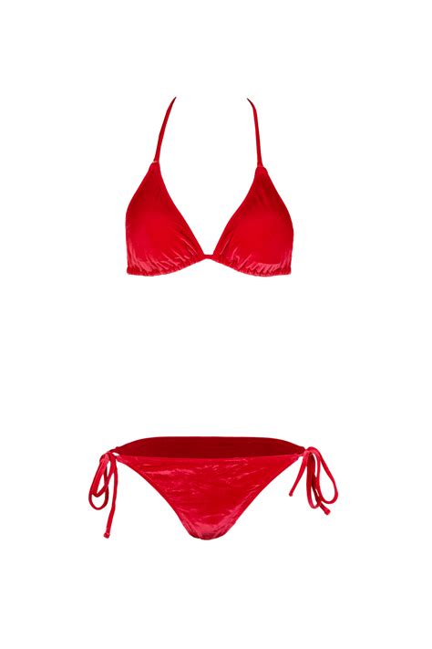 Aurora Bikini Bottom Red Velvet Velvet Bikini Bottom Scorpio Swimwear
