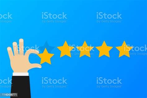 고객 서비스 별 등급 피드백 개념입니다 평가 시스템 긍정적 인 검토 웹 서식 파일입니다 벡터 일러스트입니다 배경 주제에 대한 스톡 벡터 아트 및 기타 이미지 Istock