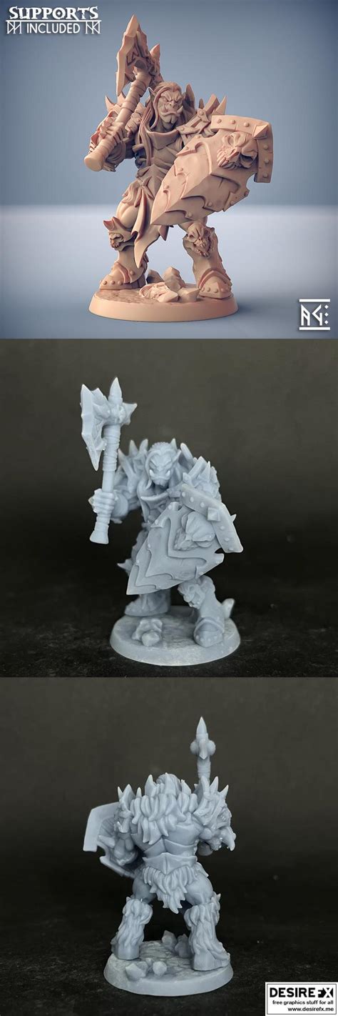 Desire Fx 3d Models Artisan Guild Frostmetal Clan Orc C 3d Print