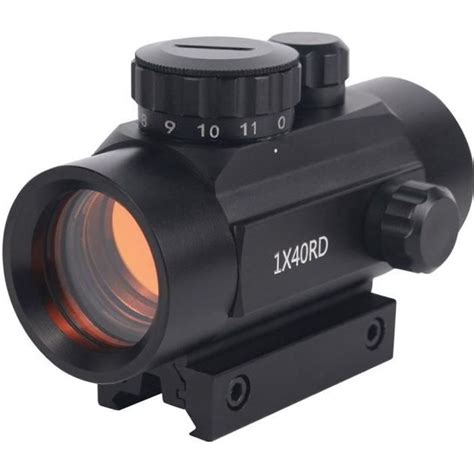 Comme montré Lunette de visée tactique 1x40rd point rouge pour